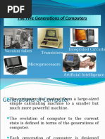Generations of Computer 1st To 5th Explained With Pictures | PDF ...