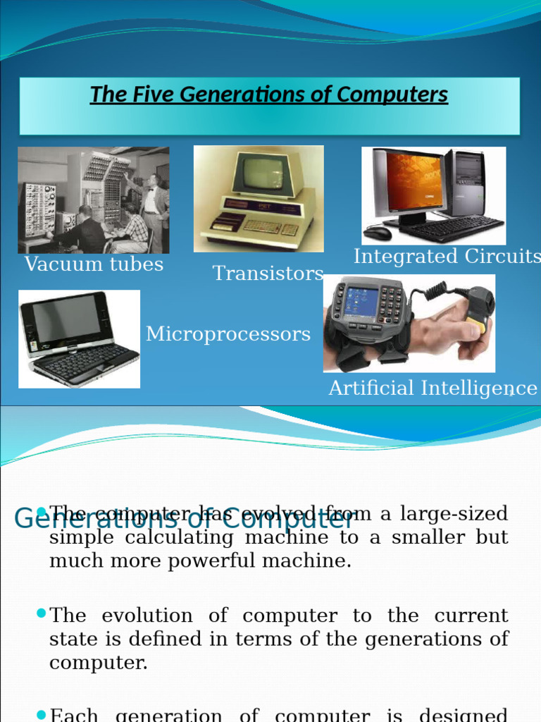 Evolution of Computer Generations | PDF | Integrated Circuit | Computing