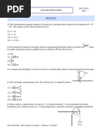 Deriving Physics Equations Practice | PDF | Orbit | Mass