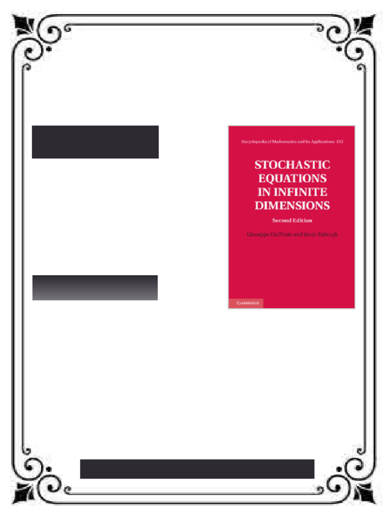 Stochastic Equations in Infinite Dimensions Prato G.D. ebook original ...