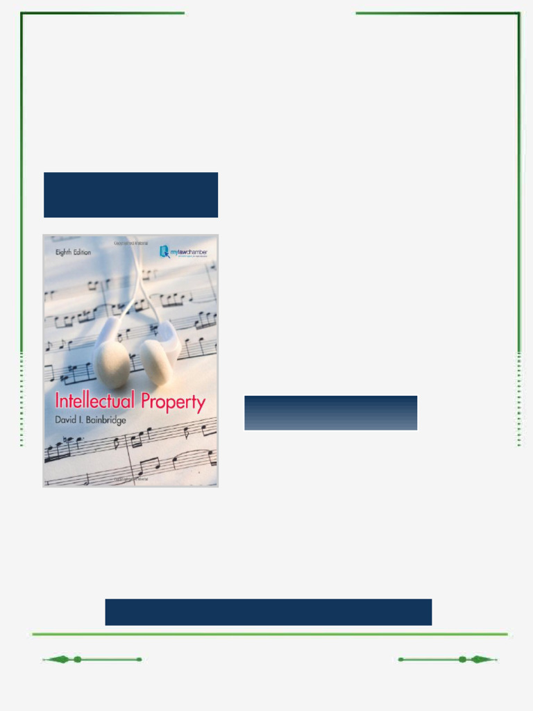 Intellectual Property 8 Pap/Psc Edition David Bainbridge ebook raw pdf ...