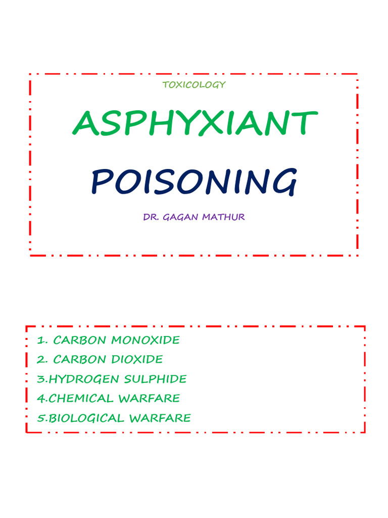 Asphyxiant Poison Batch 2022 | PDF | Carbon Dioxide | Respiratory System