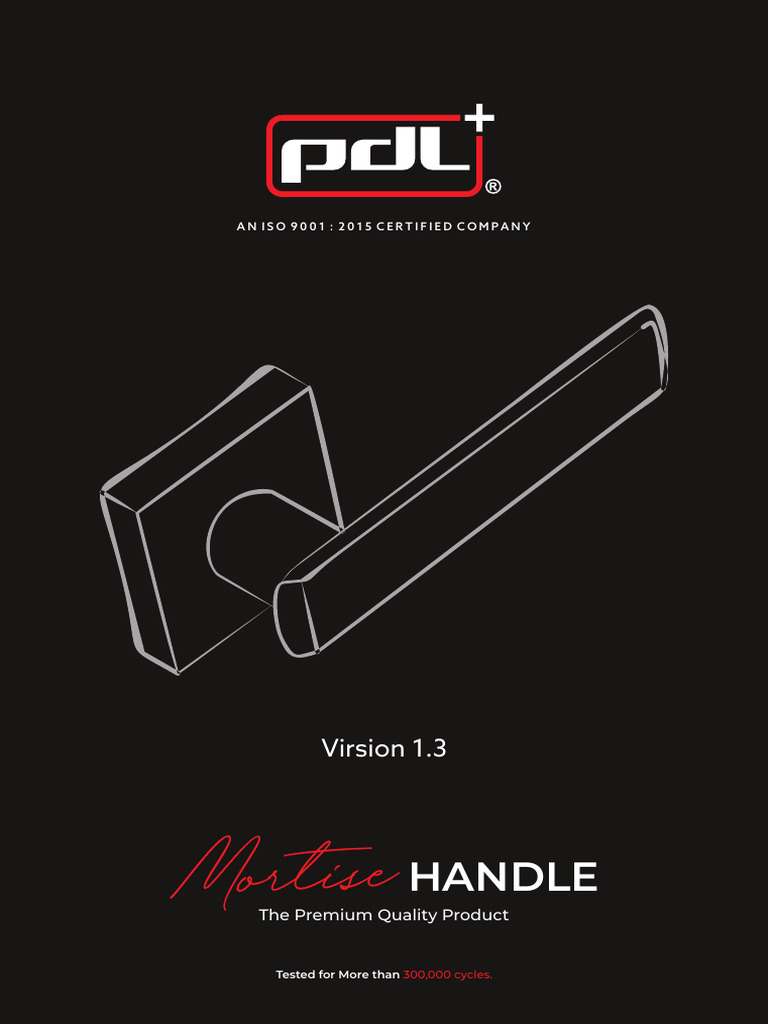 PDL Mortise Brochure-2025 | PDF | Steel | Transition Metals
