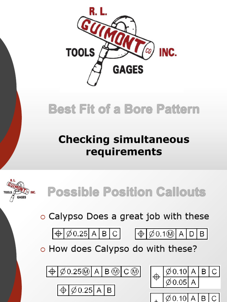 Best Fit of A Bore Pattern | PDF | Engineering Tolerance | Least Squares