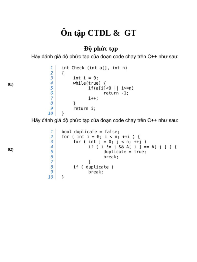 Ôn-tập-CTDL | PDF
