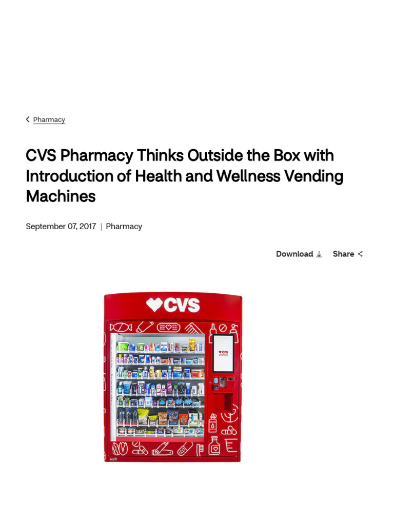 CVS Pharmacy Thinks Outside the Box With Introduction of Health and ...
