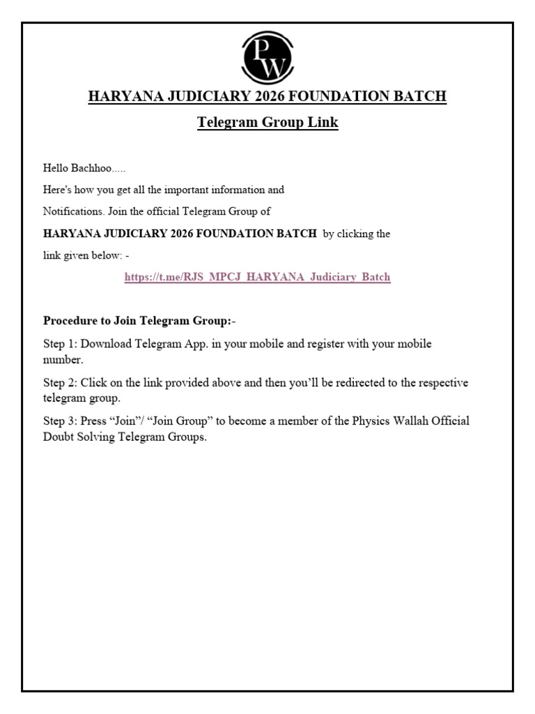 Telegram Group Link PDF Only | PDF