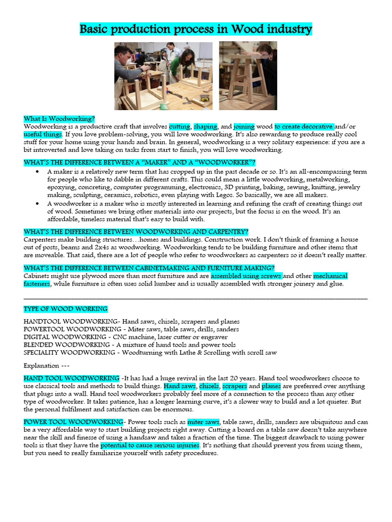 Woodworking Processes and Techniques | PDF | Woodworking | Wood