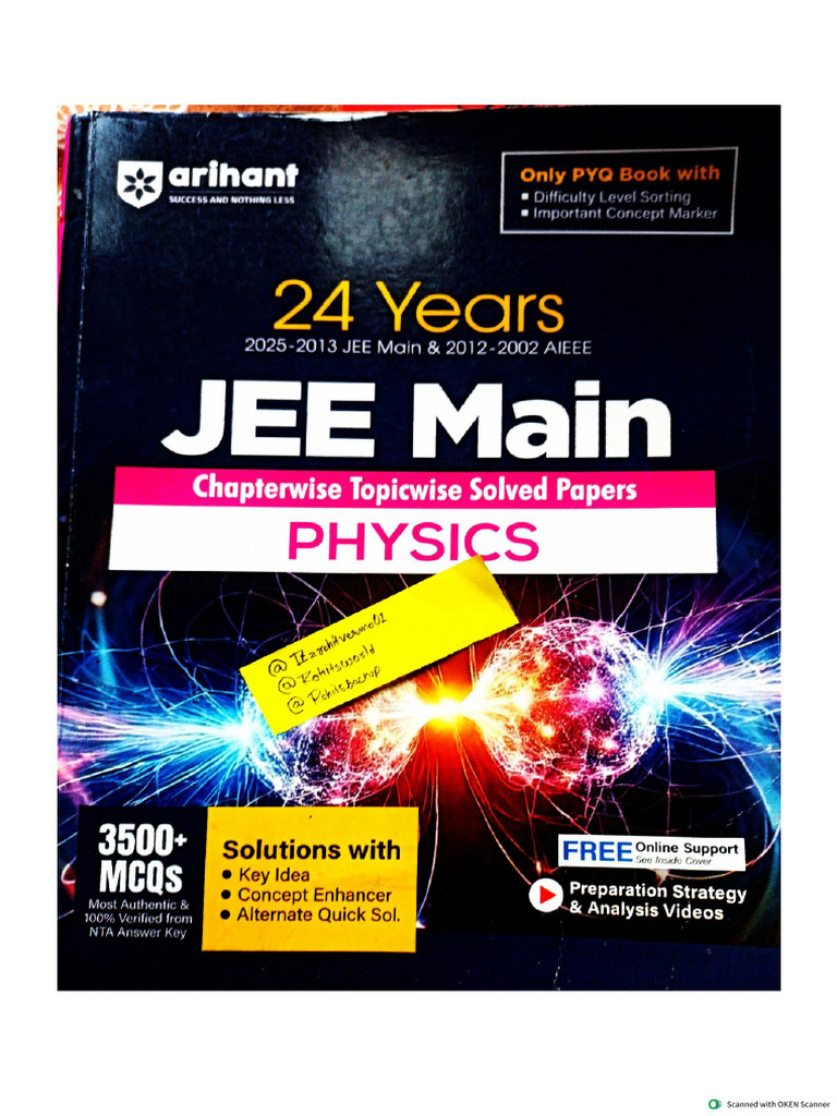 Arihant Jee 24 Years Pyq | PDF