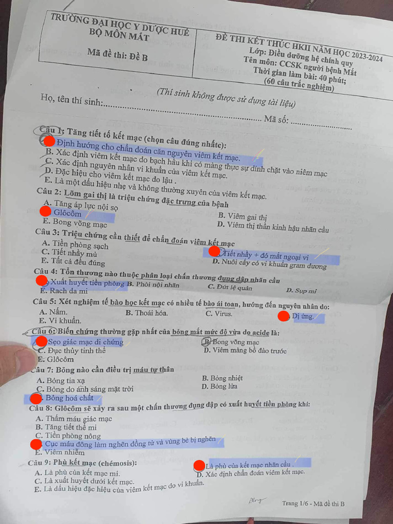 Mắt DD 23-24 | PDF