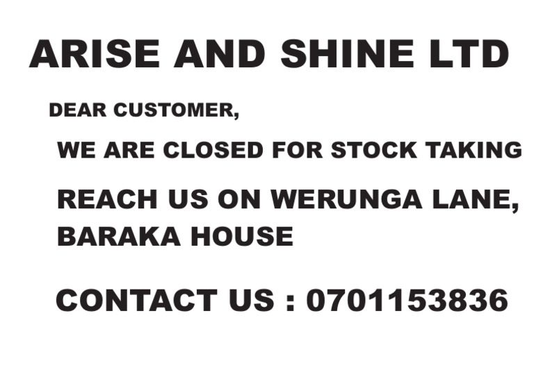 Arise and Shine | PDF
