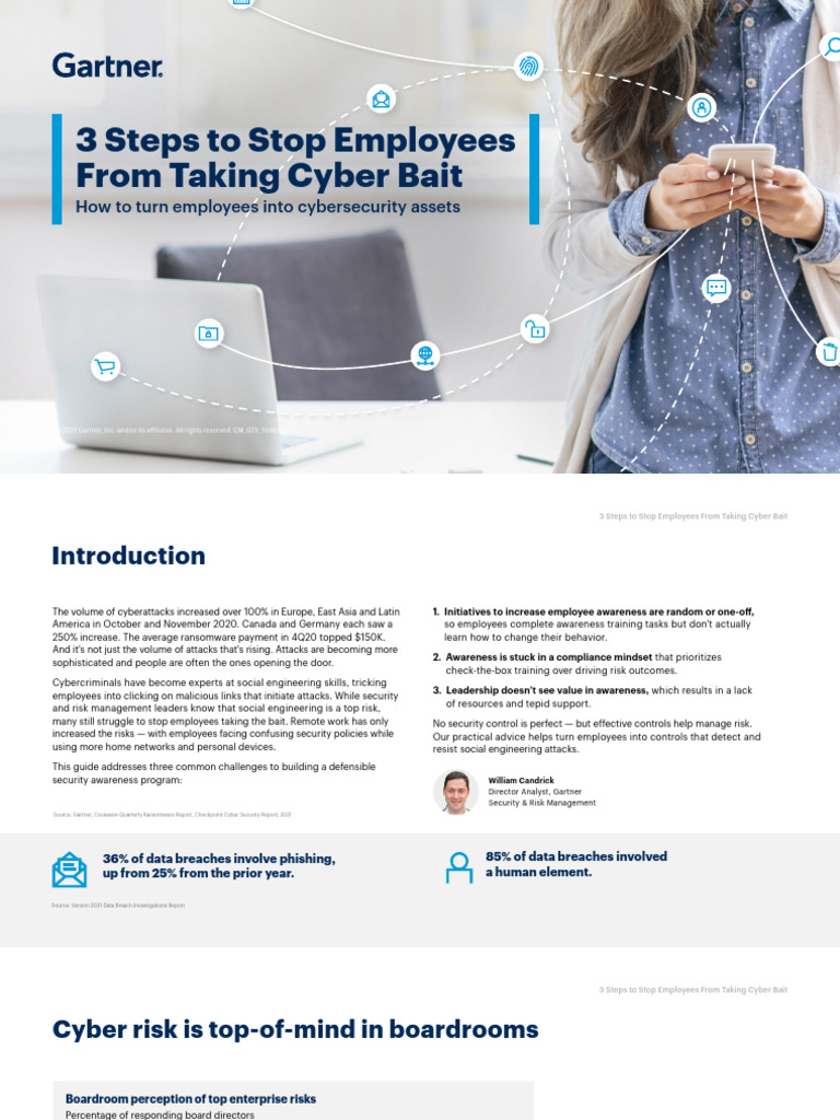 3 Steps To Stop Employees Taking Cyber Bait | PDF | Security | Computer ...