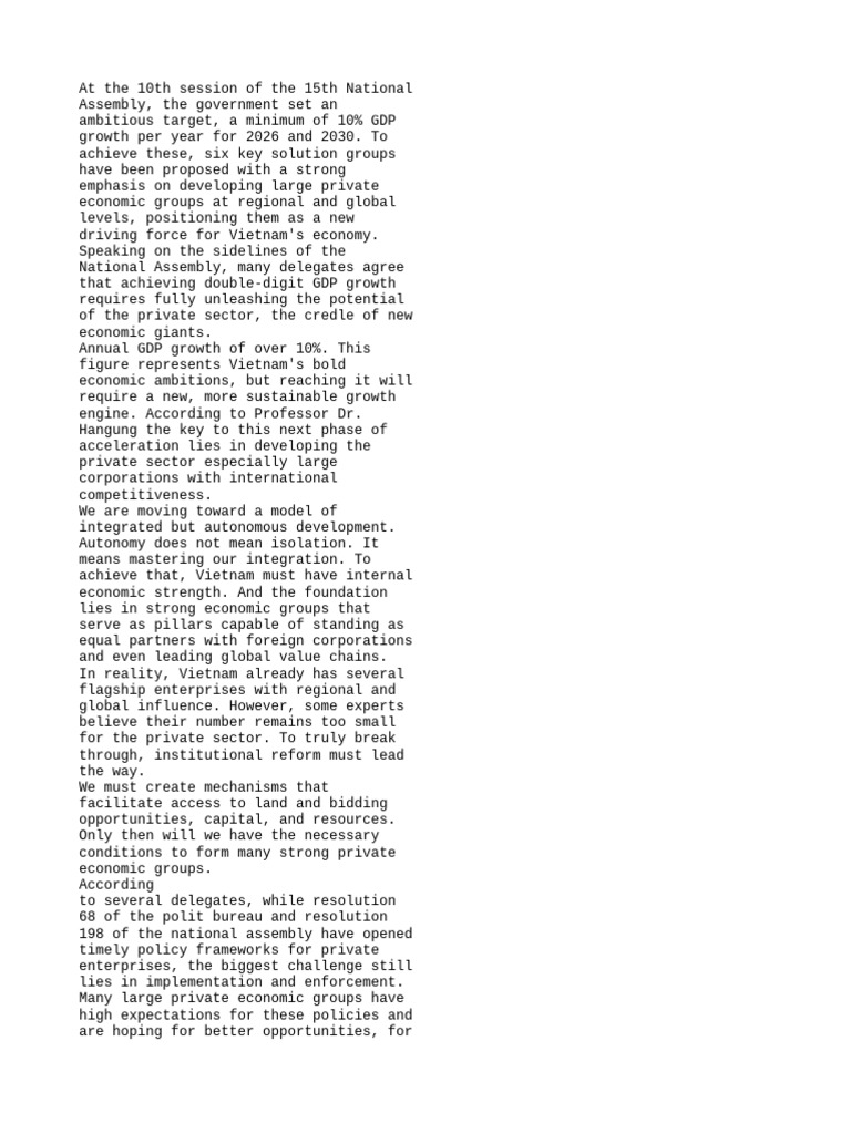 (English (Auto-Generated) ) Private Sector - Vietnam's New Growth ...