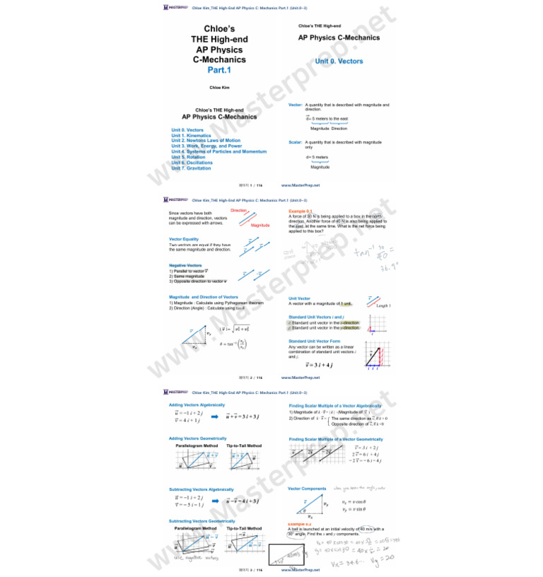 AP Physics C: Mechanics Units 0-3 Guide | PDF | Dynamics (Mechanics ...