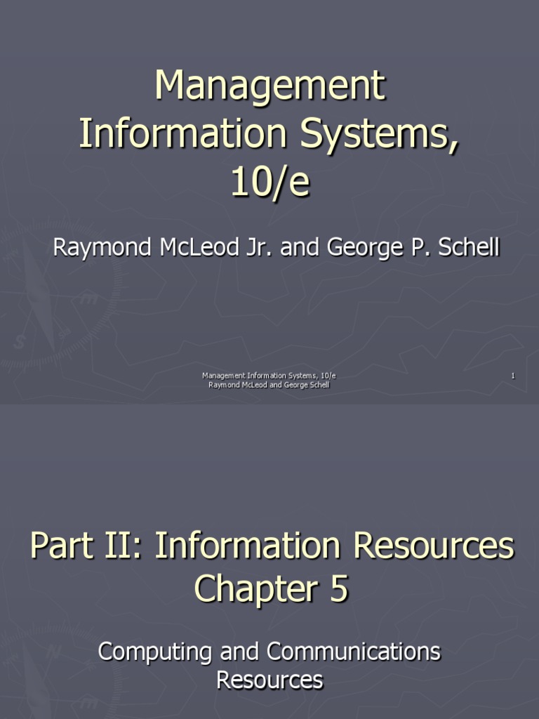 Chapter 5 Management Information Systems | PDF | Communications Protocols | Computer Network
