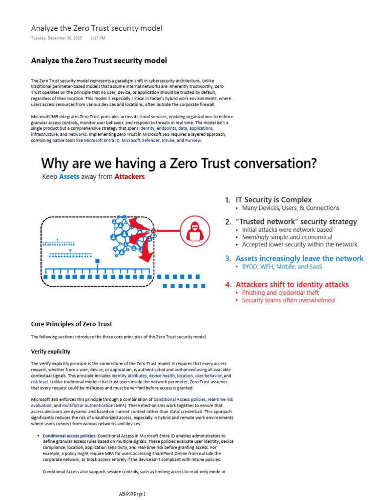 Understanding the Zero Trust Model | PDF | Security | Computer Security
