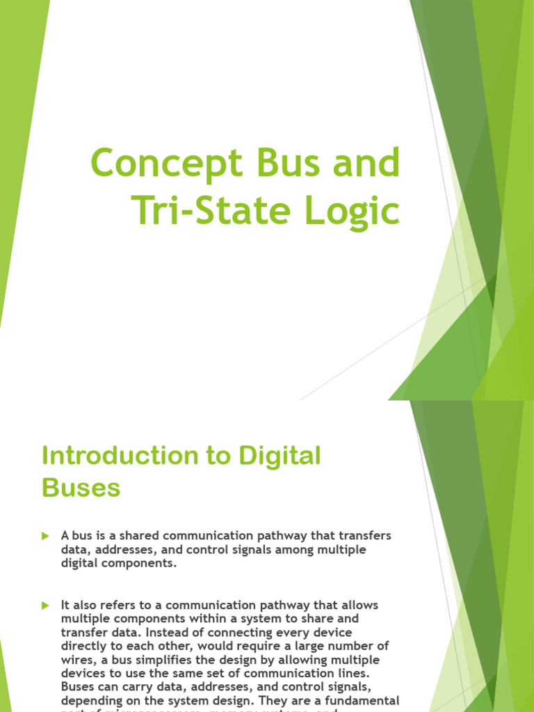 Understanding Concept Buses & Tri-State Logic | PDF | Microcontroller ...