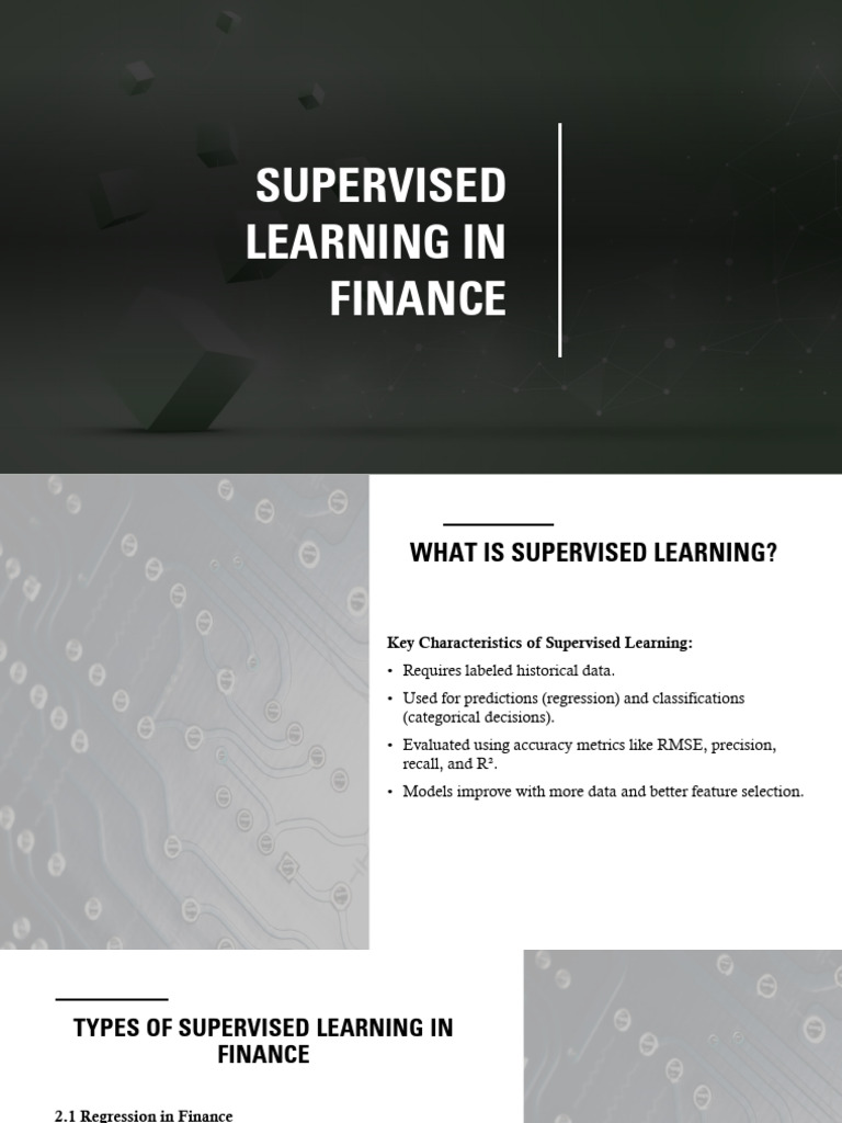 2 - Supervised Learning in Finance - Supervised Learning in Finance ...