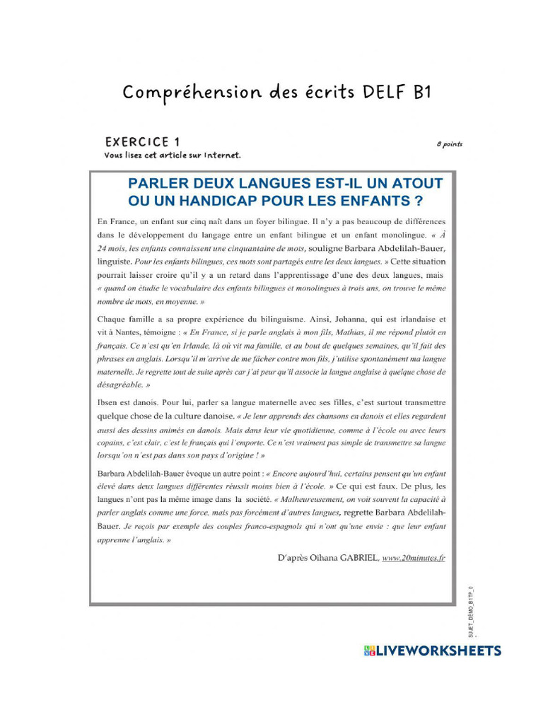 Reading Exercise 2 | PDF