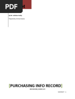 Creating Quality Info Records in SAP QM | PDF