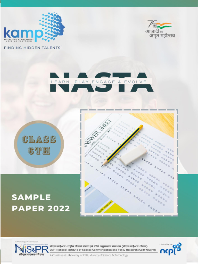 Sample Paper Class 6th | PDF