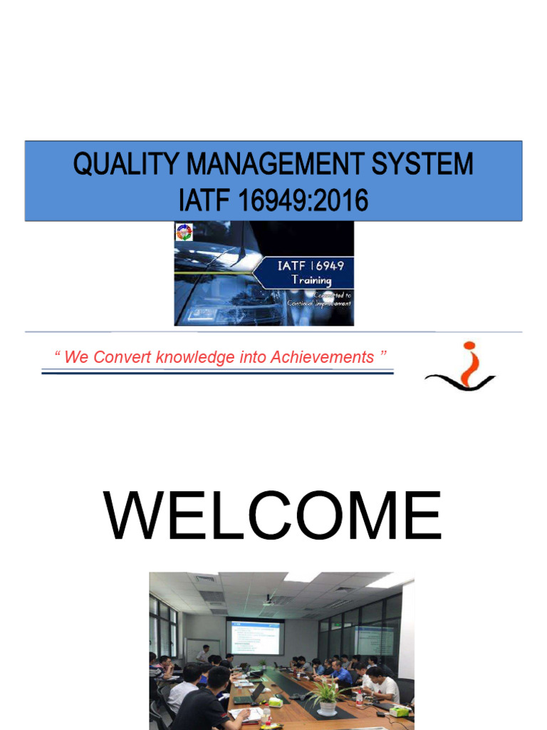 ISO 9001 & IATF 16949 Overview Guide | PDF | Verification And ...