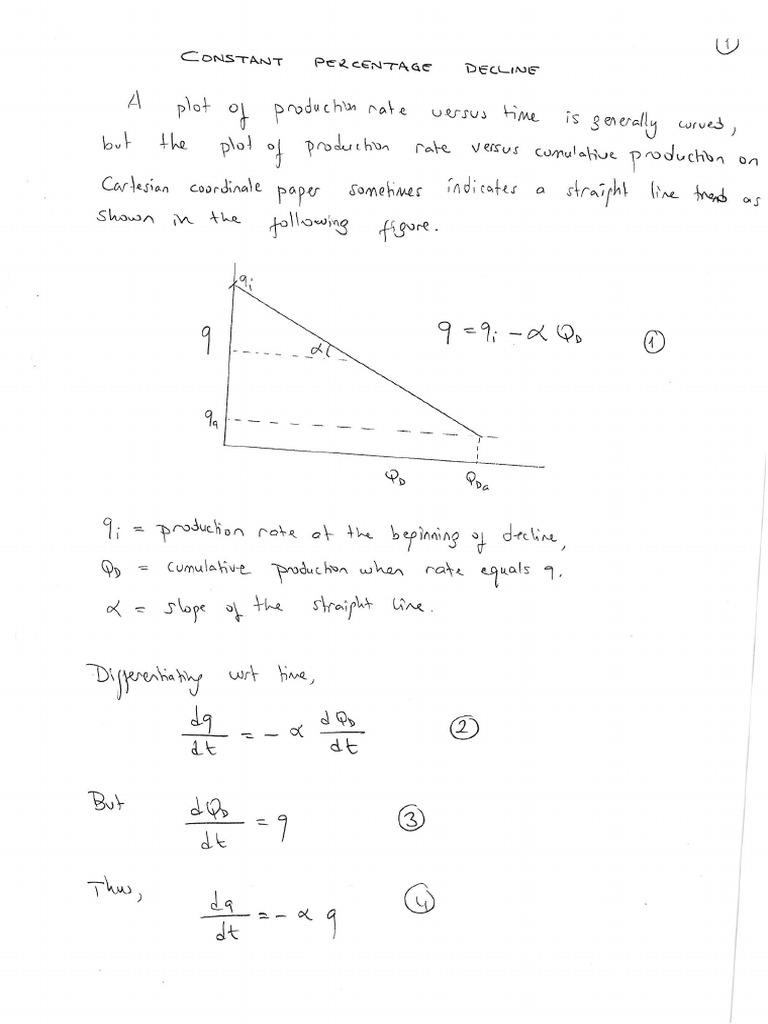 Production Decline Curve Analysis | PDF | Line (Geometry) | Curvature