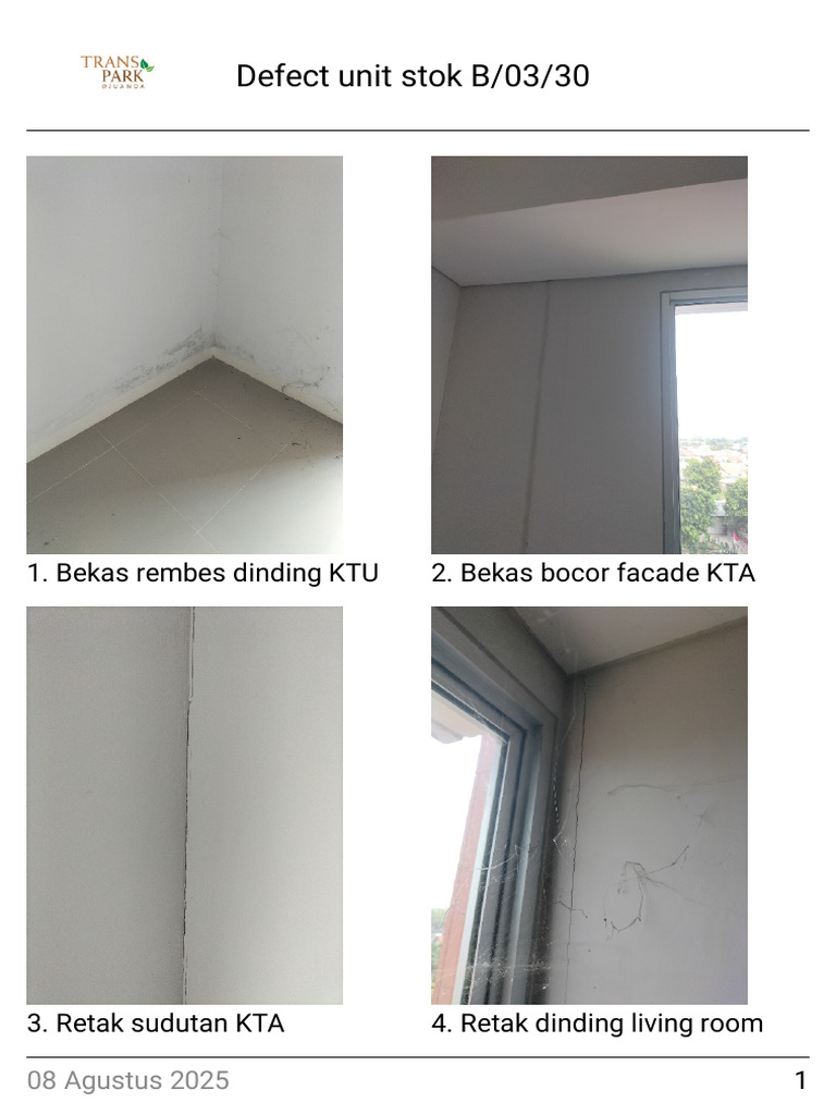Defect Unit Stok B0330 | PDF