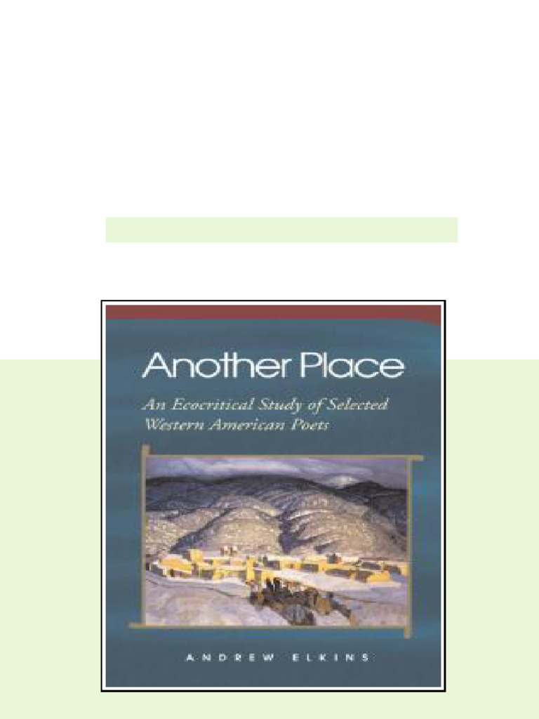 (Ebook) Another Place: An Ecocritical Study of Selected Western ...