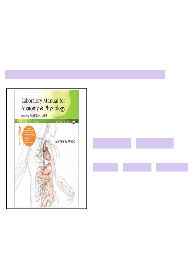 Laboratory Manual for Anatomy & Physiology, 5th Edition Test Bank ...
