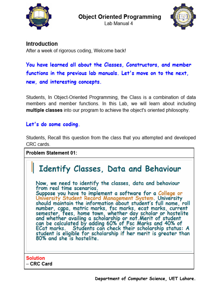 Lab Multiple Classes and Member Functions | PDF | Method (Computer Programming) | Books
