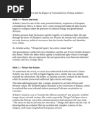 Chapter 22 Analysis of Things Fall Apart | PDF