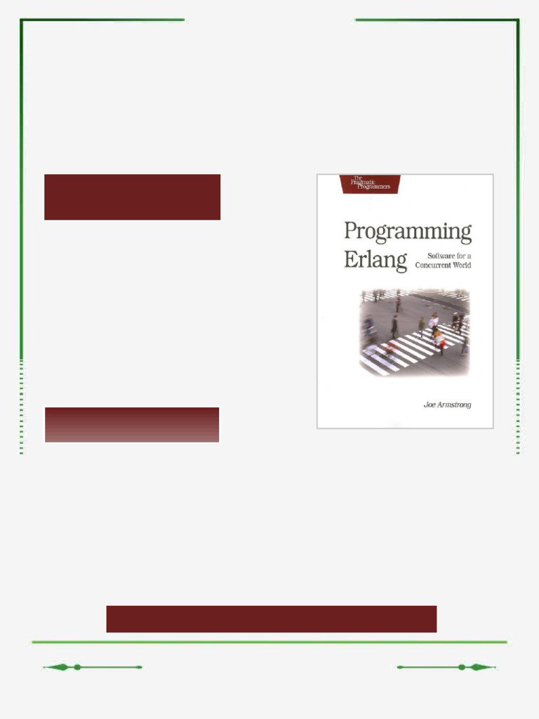Programming ERLANG Software for a Concurrent World 1st Edition Joe Armstrong ebook teaching ...