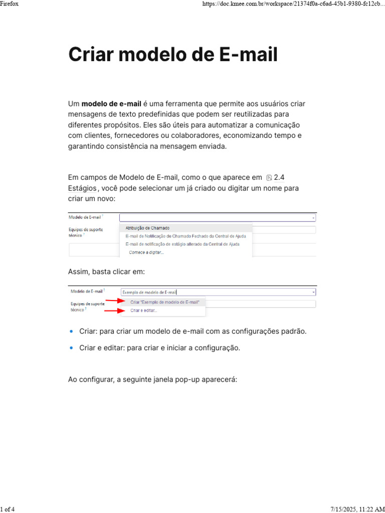 Modelos de E-mail: Criação e Uso | PDF | Tecnologia da Informação ...