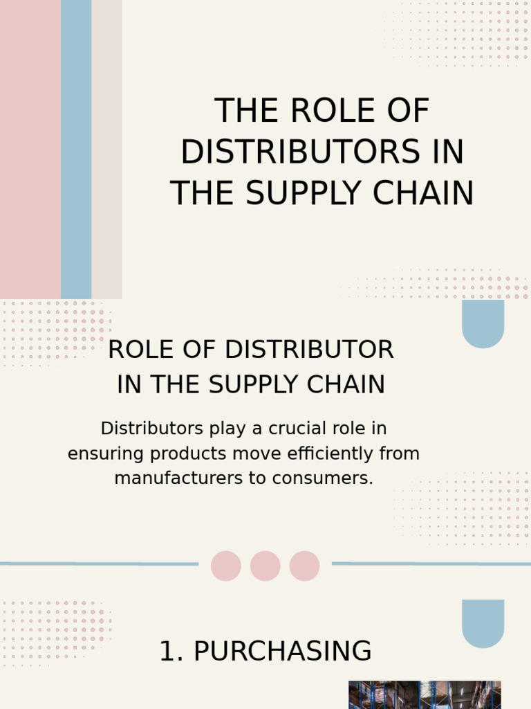 The Role of Distributors in The Supply Chain | PDF