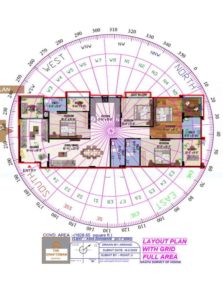 2.GROUND FLOOR LAYOUT PLAN WITH GRID 1 | PDF
