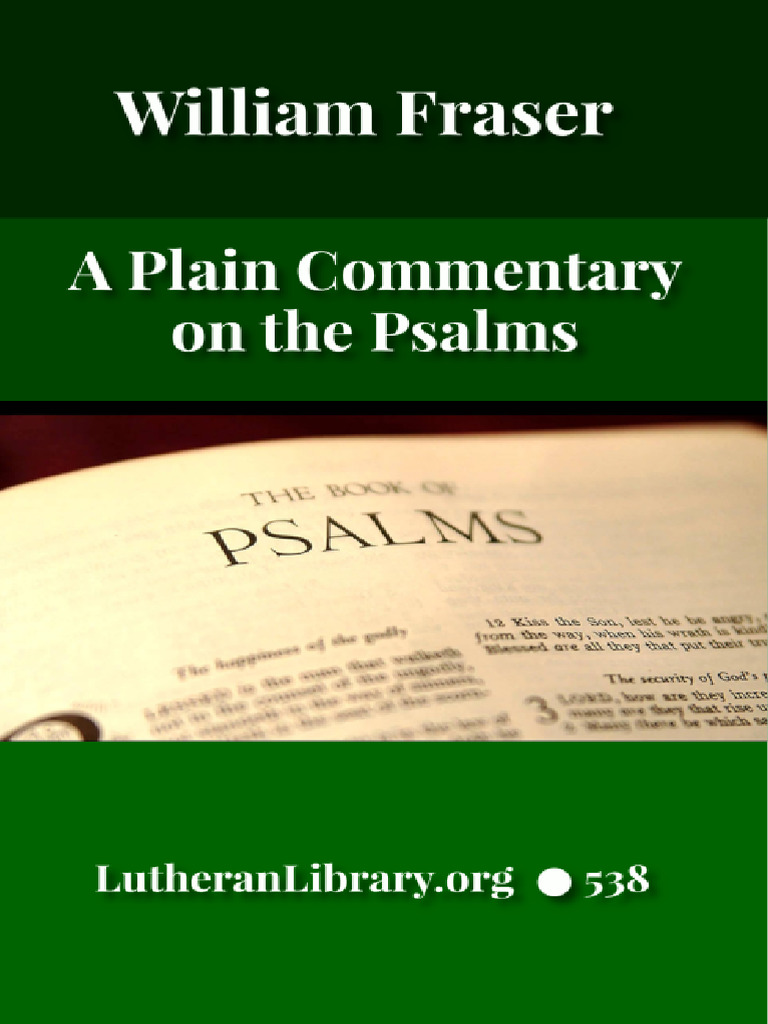 Commentary on Psalms by Augustus Tholuck | PDF | Psalms | Translations