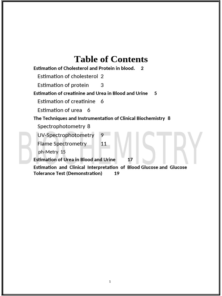 Biochemistry Practical Manual Final | PDF | Ultraviolet–Visible ...
