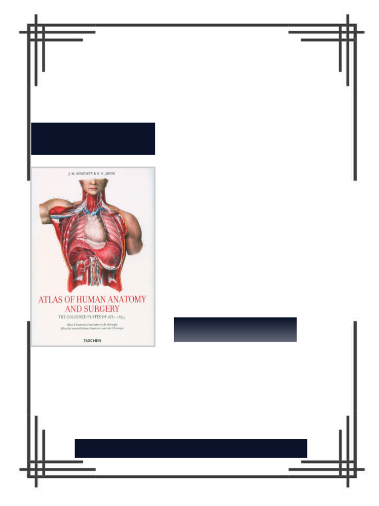 Atlas of Human Anatomy and Surgery The Coloured Plates of 1831 1854 ...
