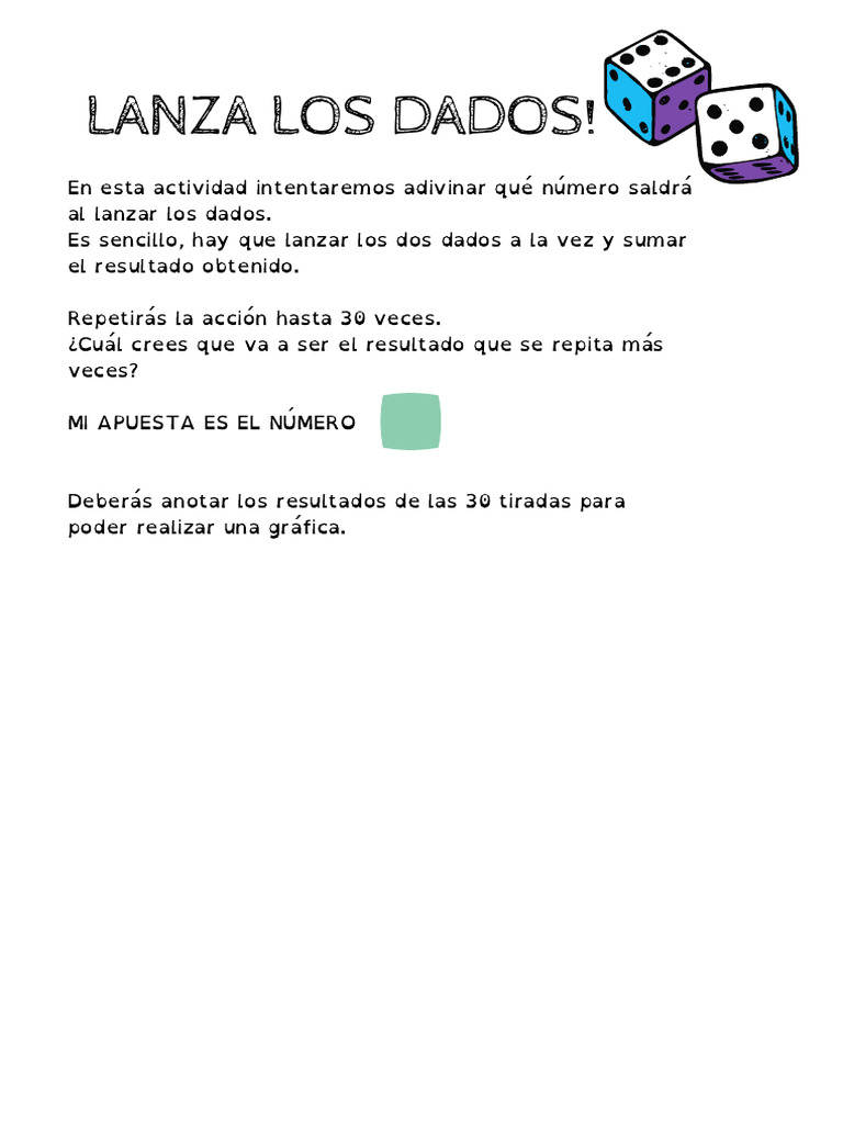 Lanza Los Dados! | PDF