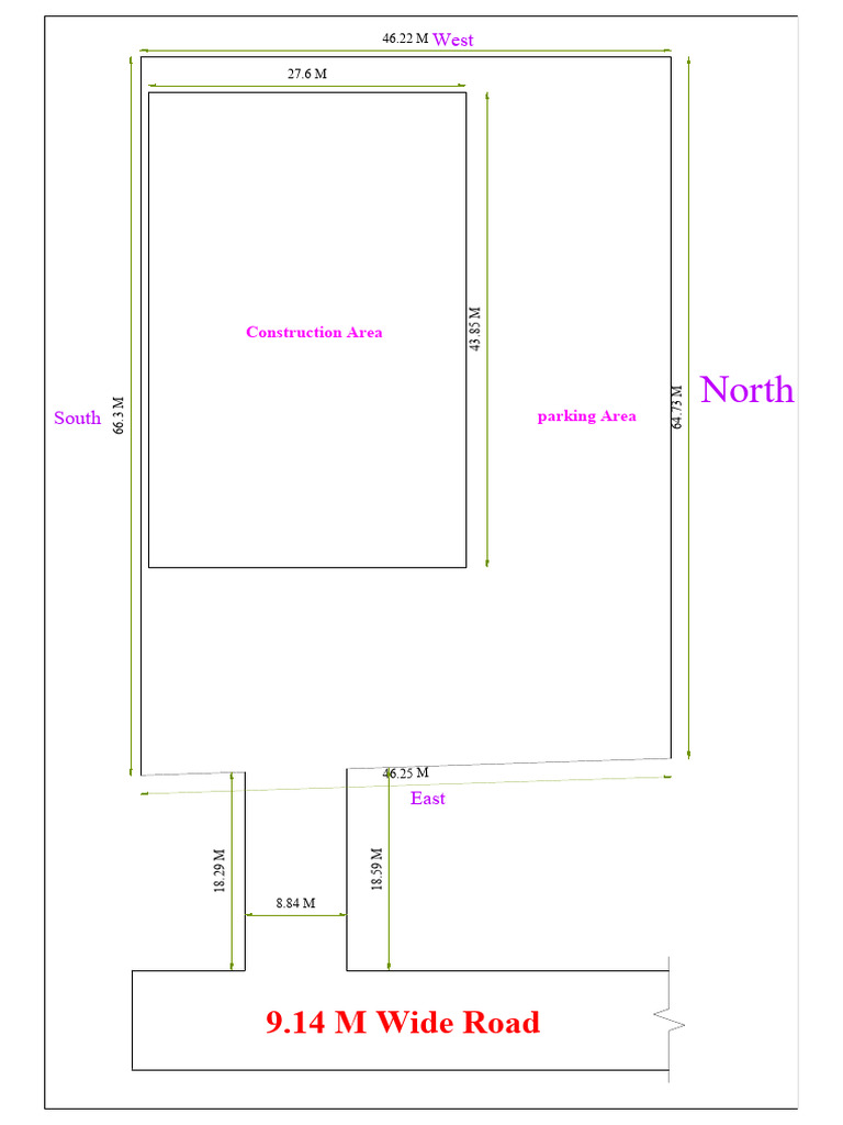 Construction Area Dimensions and Layout | PDF