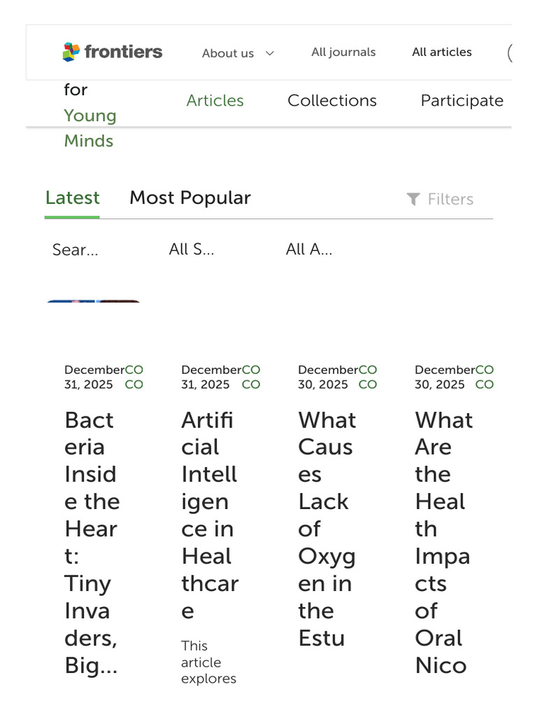 Articles Frontiers For Young Minds | PDF