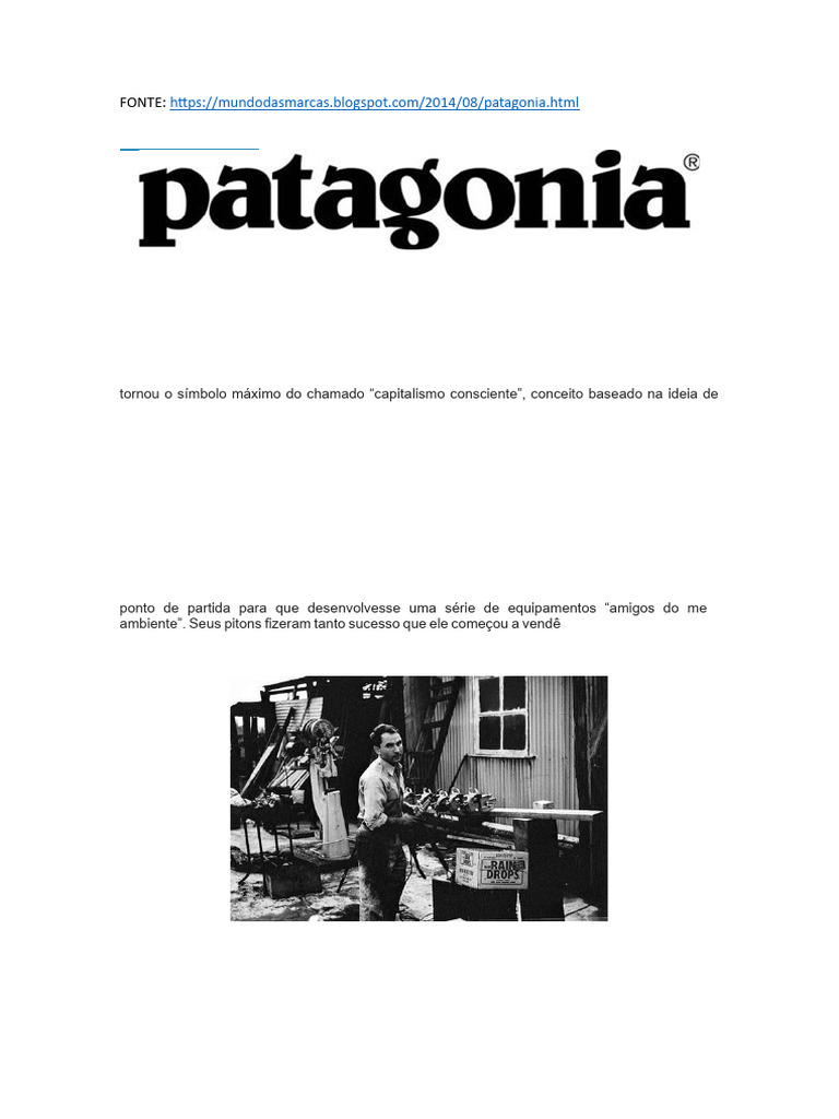 patagonia 2021_Histórico_Mundo das Marcas | PDF | Roupas | Marca
