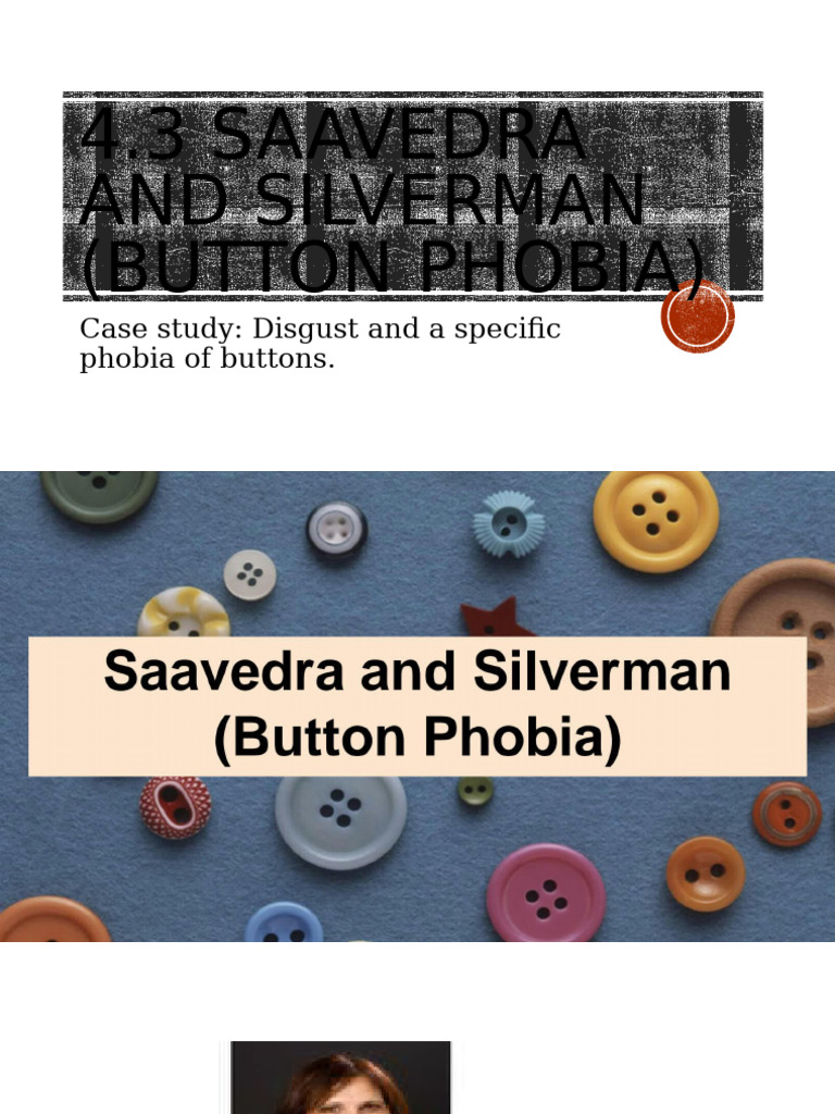 Button Phobia: A Case Study Analysis | PDF | Phobia | Classical ...