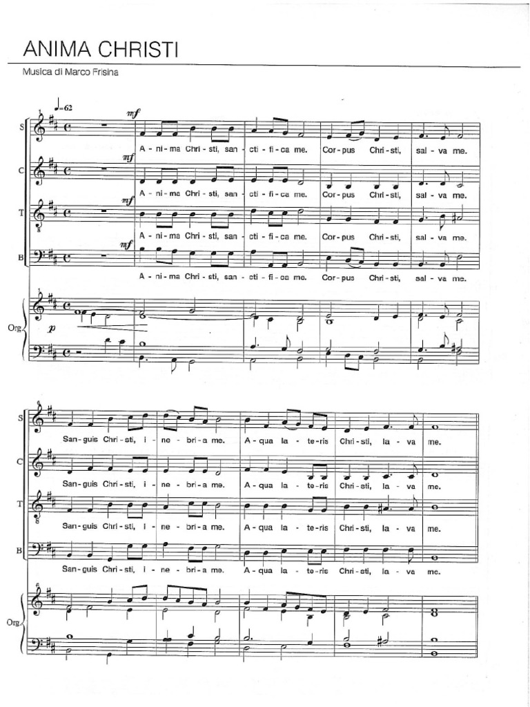Anima Christi (Latin) | PDF