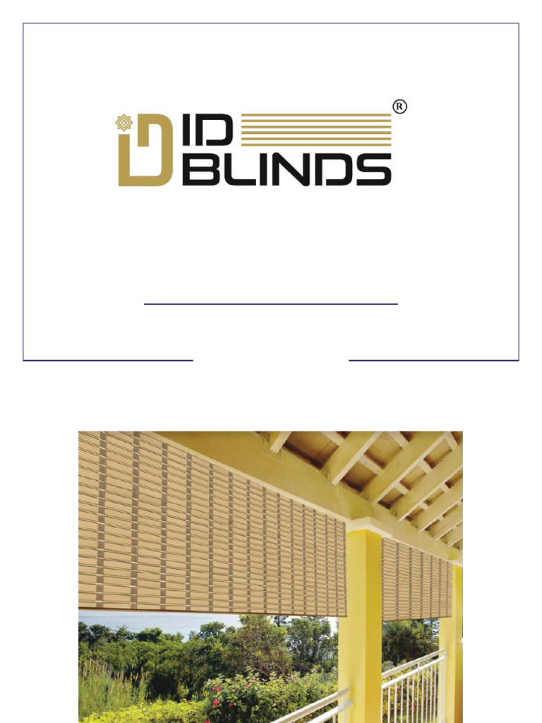 Id Exterior PVC Blinds | PDF