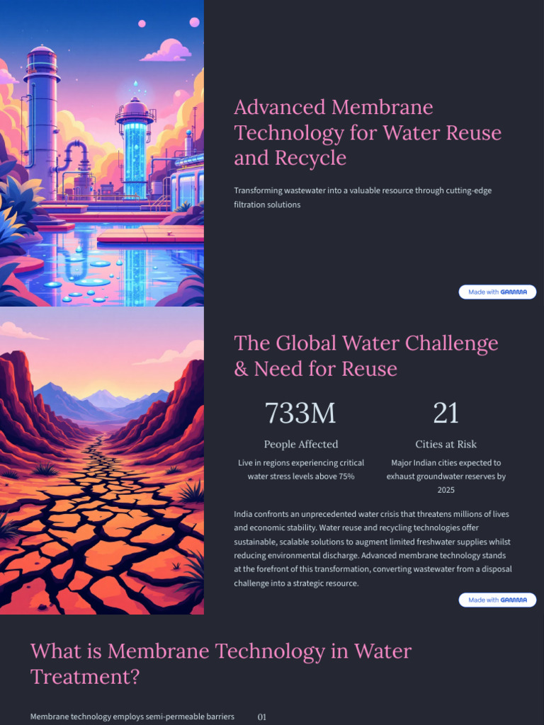 Advanced Membrane Technology for Water Reuse | PDF | Membrane ...