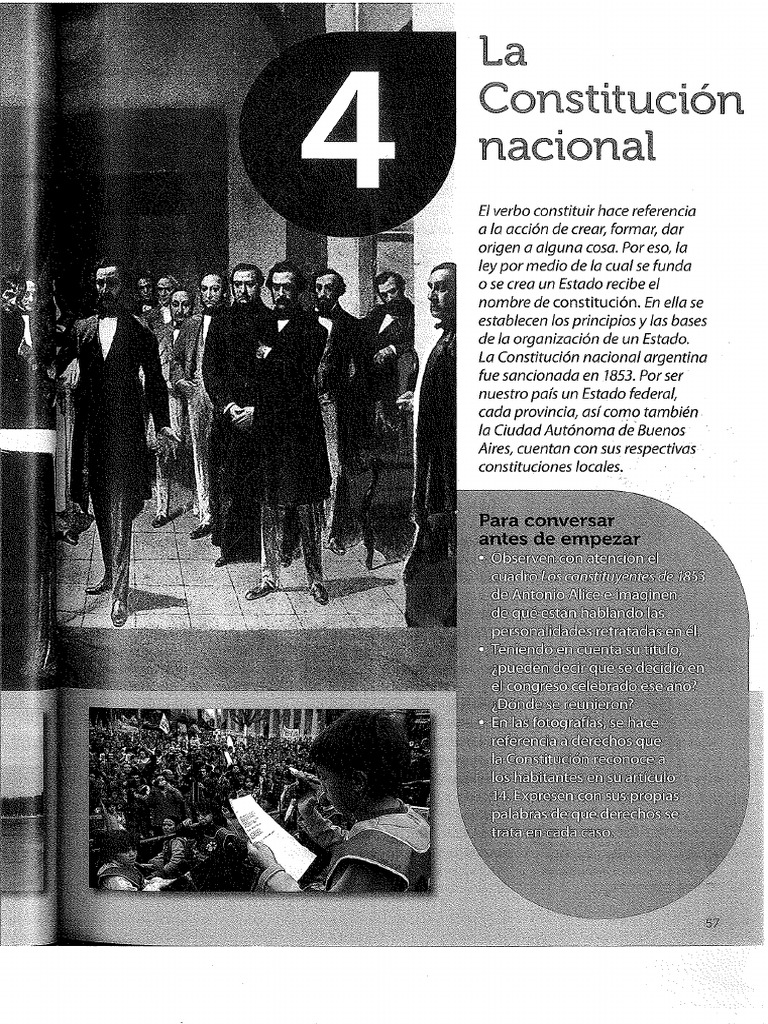 La Constitución Nacional Manual 2do. | PDF