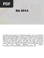 Fire Exit Requirements Under RA 9514 | PDF | Stairs | Building Engineering