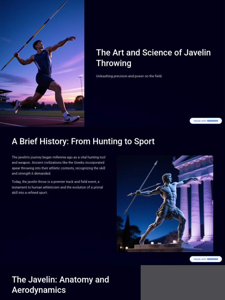 The Art and Science of Javelin Throwing | PDF | Strength Training